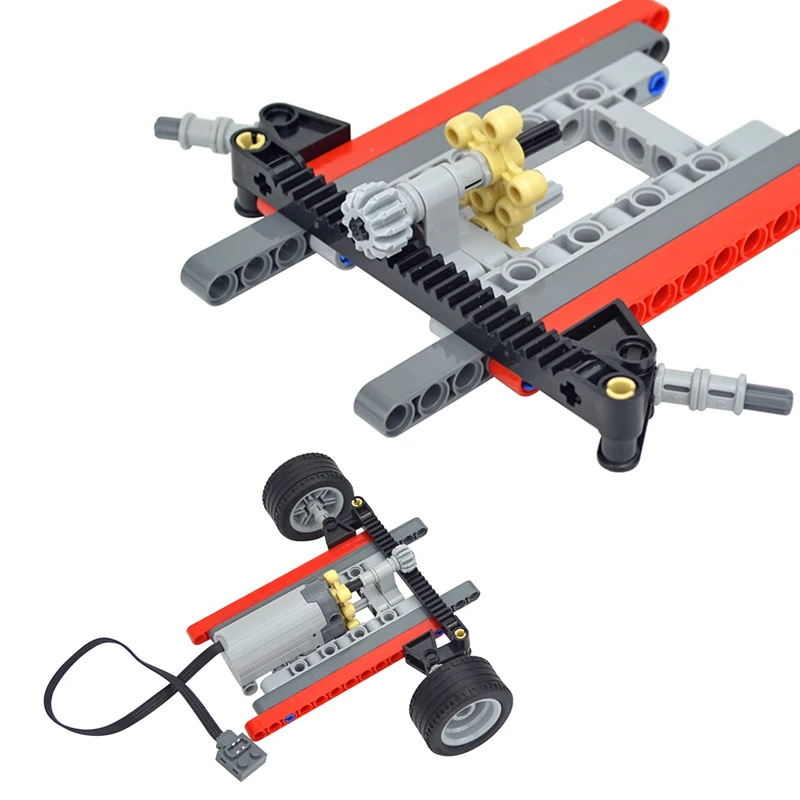 Technical-Steering-Car-Front-Suspension-Steering-Set-DIY-Bricks-Car ...