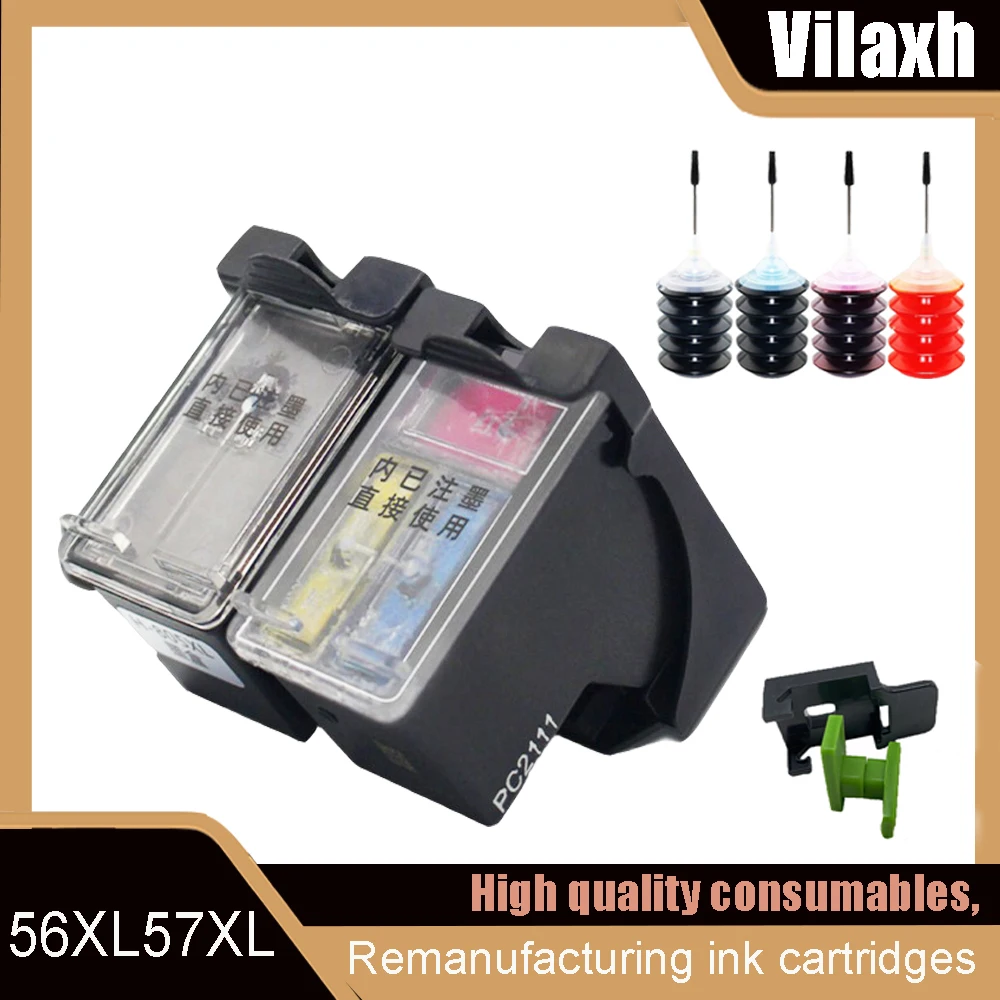56XL 57XL 56 57 Ink Cartridge for HP56 HP57 for HP Deskjet 5150 5550 ...
