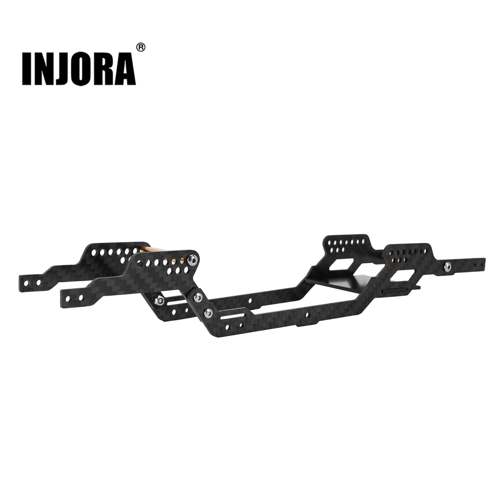 INJORA LCG Carbon Fiber Chassis Kit Frame Girder for 1/18 RC Crawler ...