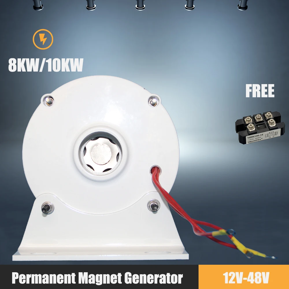 Factory-10KW-Electric-Generator-24V-48V-96V-120V-220V-Low-RPM ...