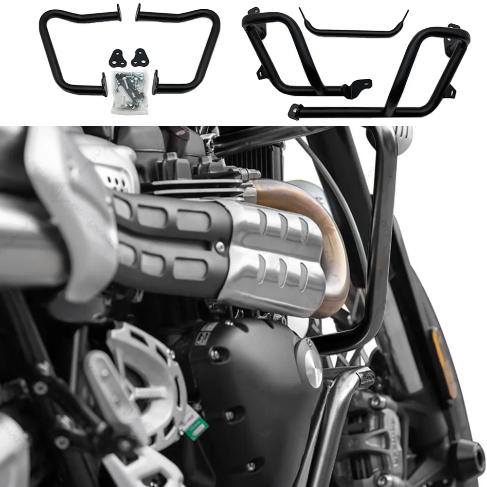 New-Motorcycle-Upper-Lower-Engine-Guard-Crash-Bar-Protection-For ...