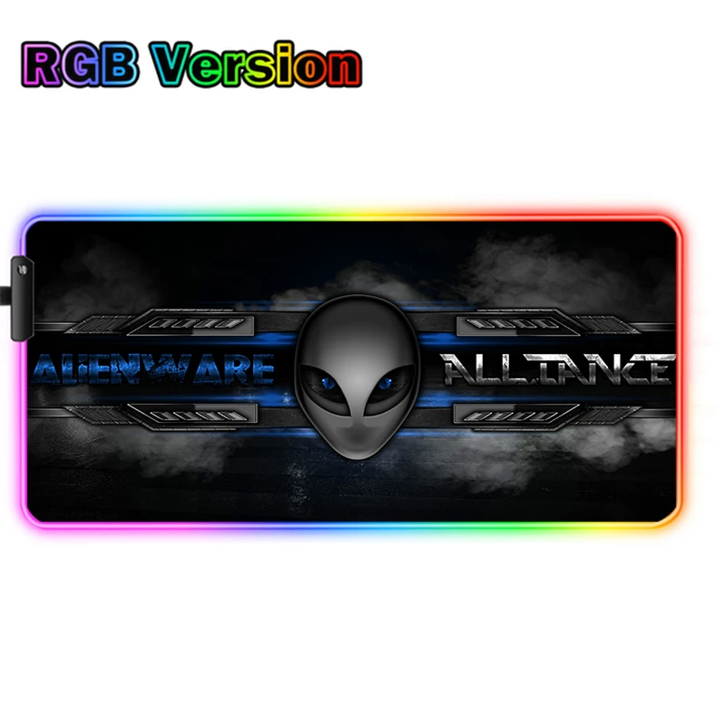Alienware Gaming Mousepad Backlit Mat Gamer Pc Accessories Mouse Pad ...