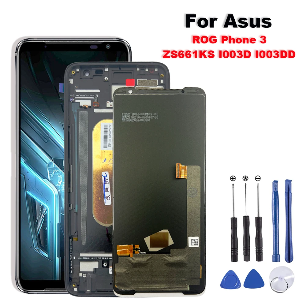 AAA-For-Asus-ROG-Phone-3-ZS661KS-ROG-3-I003DD-6-59-With-Frame-LCD ...