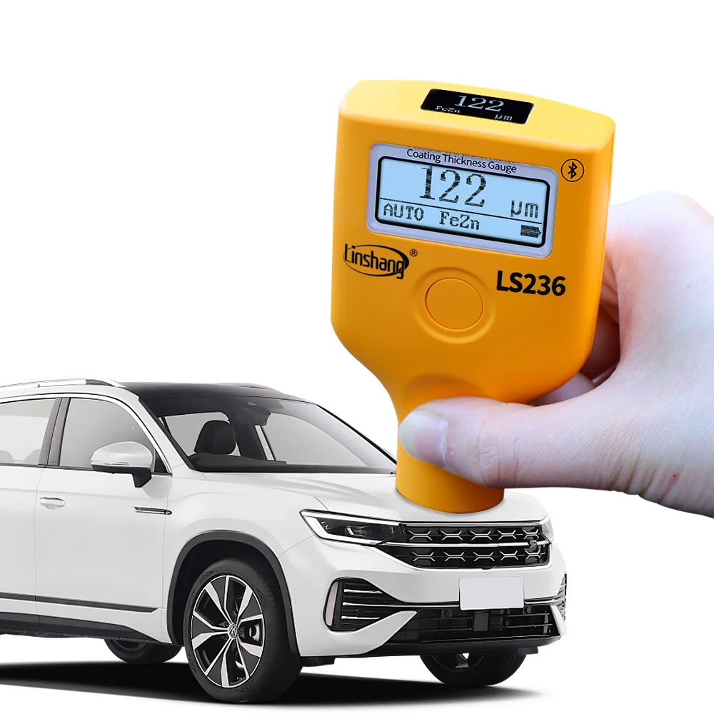 Car-Paint-Tester-Coating-Thickness-Gauge-LS236-Three-color-LCD-Dual ...