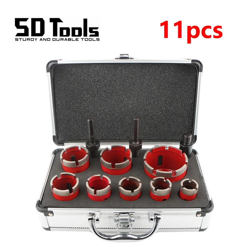 11Pcs-M14-5-8-11-Thread-Sintering-Diamond-Hole-Saw-Drill-Bits-Set-For ...
