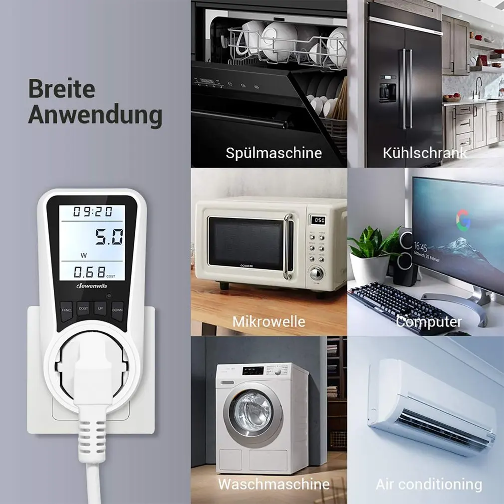 220V-light-wattmeter-power-LCD-energy-Precise-meter-power-monitor-EU-US ...