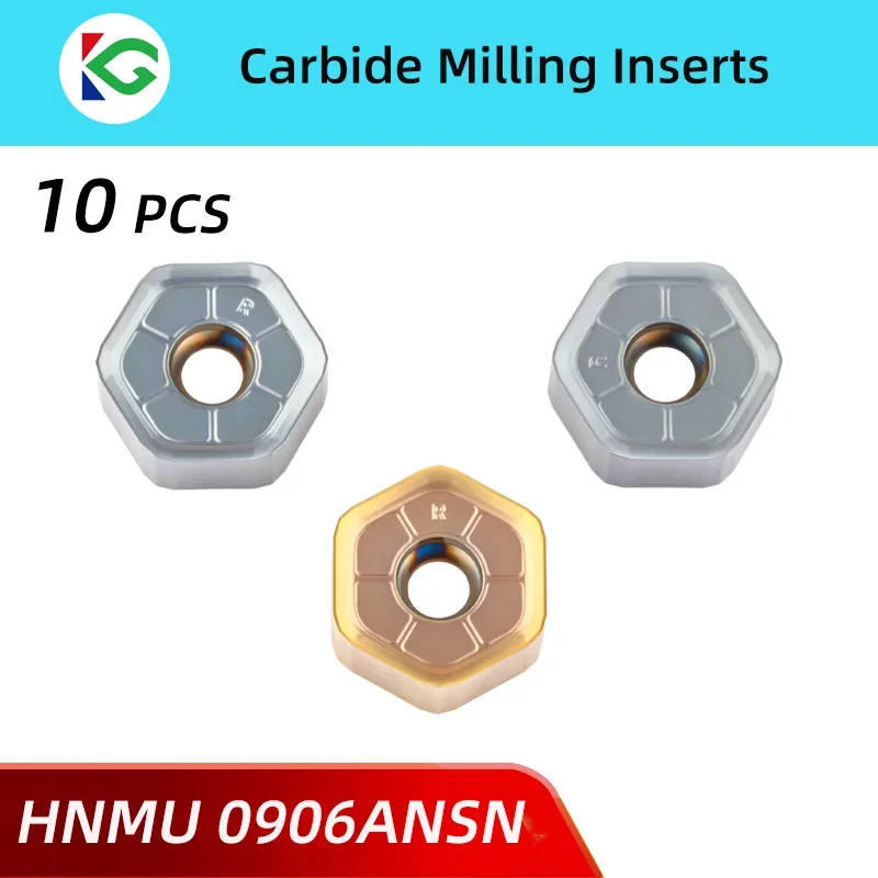 HNMU0906Ansn-insertos-de-Metal-duro-herramienta-de-corte-de-placas-de ...