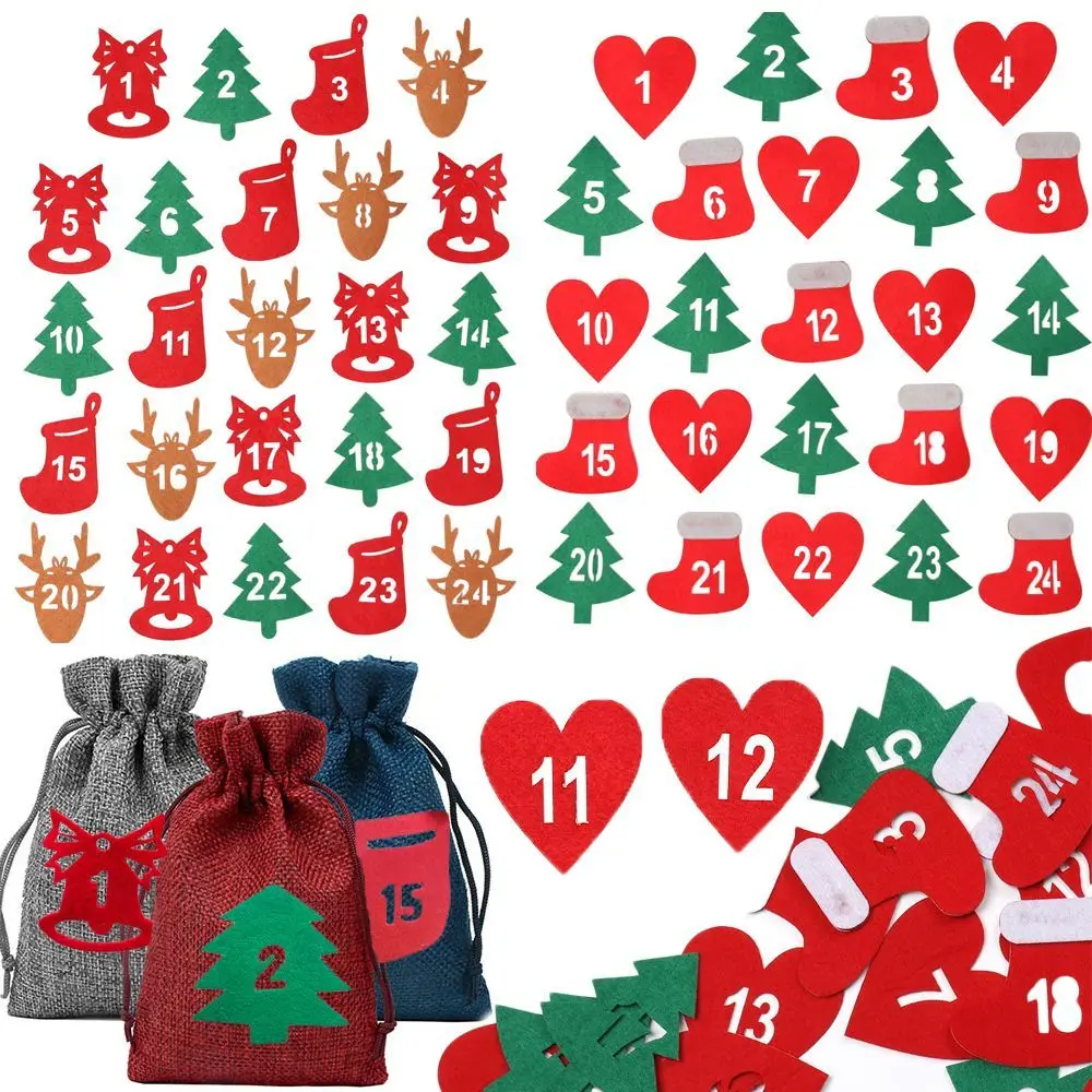 Merry-Christmas-Advent-Calendar-24-Number-Felt-Countdown-Calendar ...