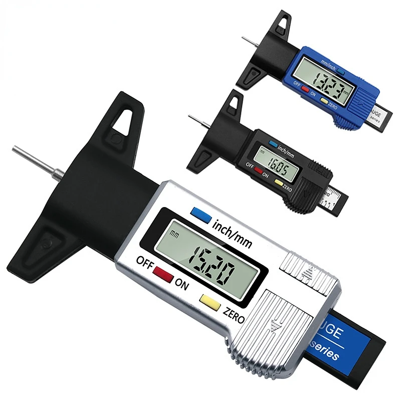 Digital Tread Depth Gauge For Car Tyre Tire Meter Thickness Gauges ...