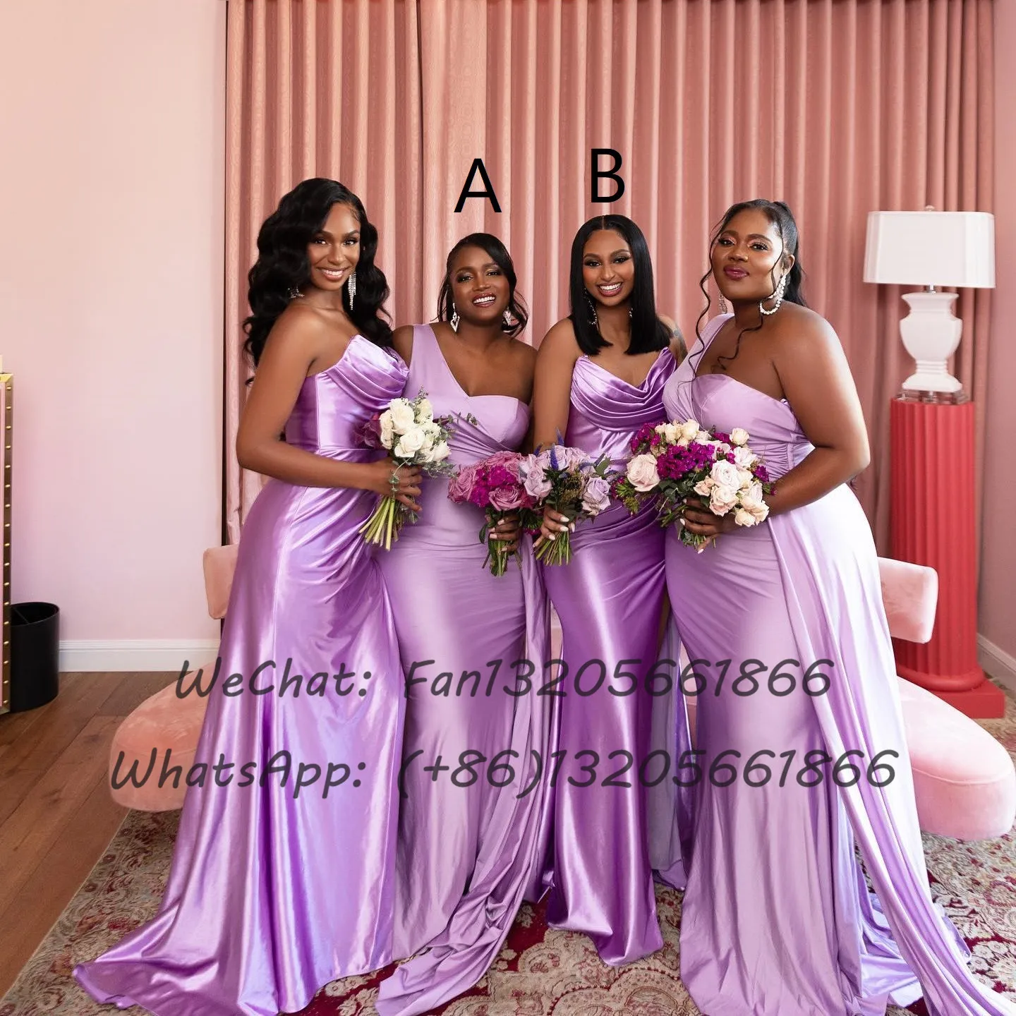 Light Purple Mermaid Wedding Dresses