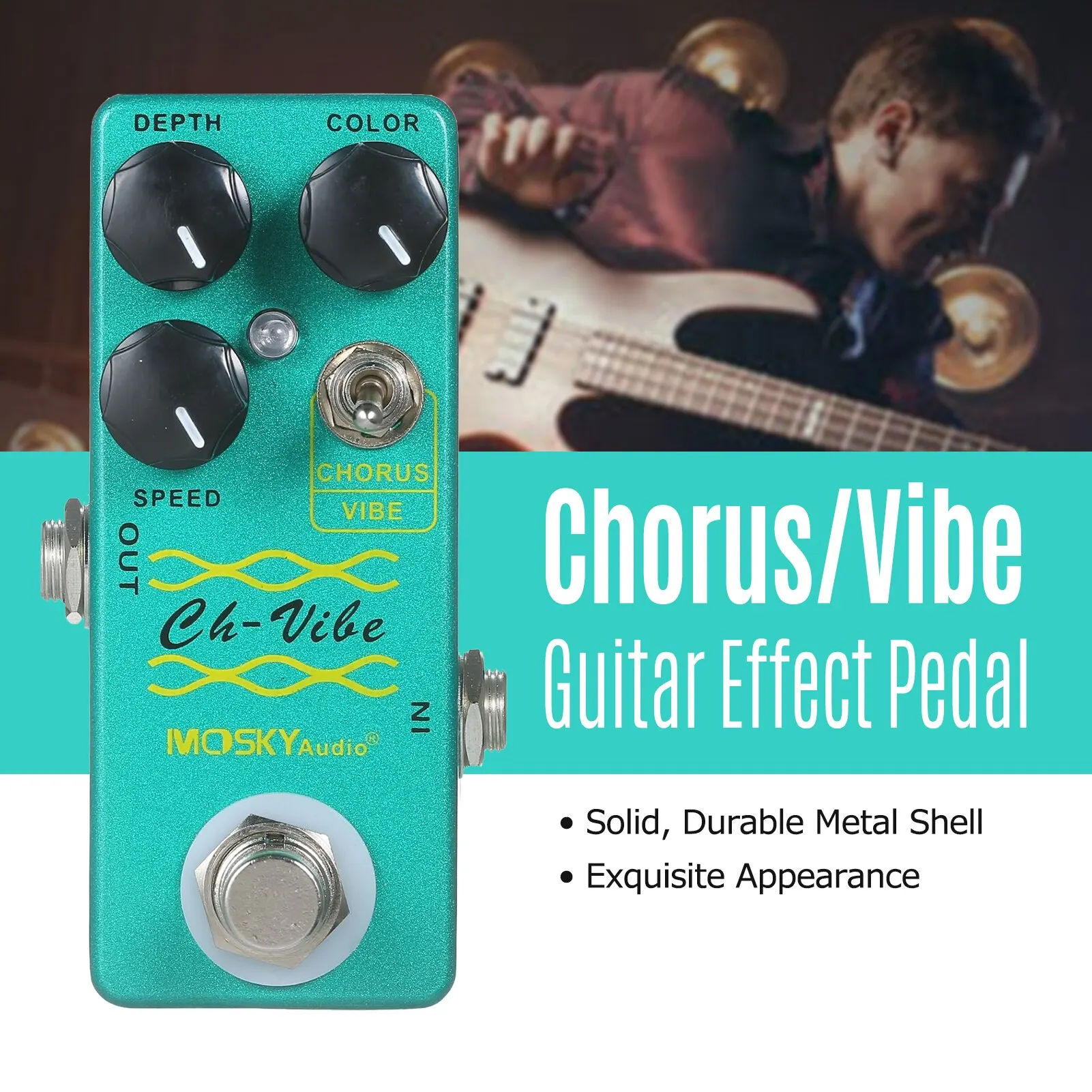 Chorus-Vibe-Effect-Pedal-Guitar-Effects-Pedal-Single-Mini-Effect-Pedal ...