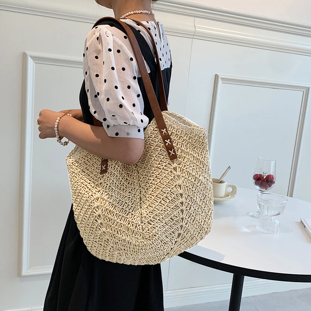 Fashion-Rattan-Women-Shoulder-Bags-Wikcer-Woven-Female-Handbags-Large ...