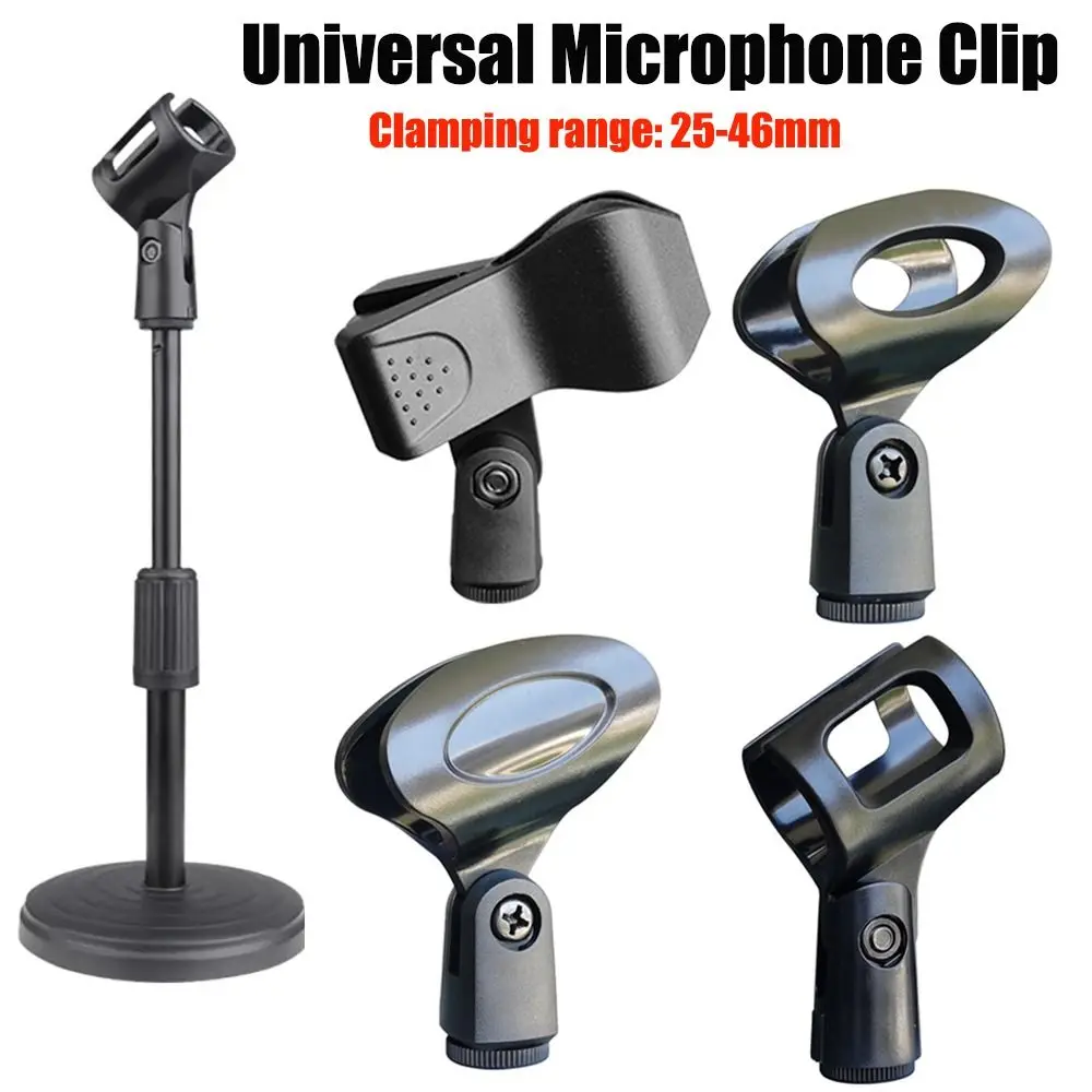 New Universal Microphone Clip Handheld Durable Mic Mount Holder ...