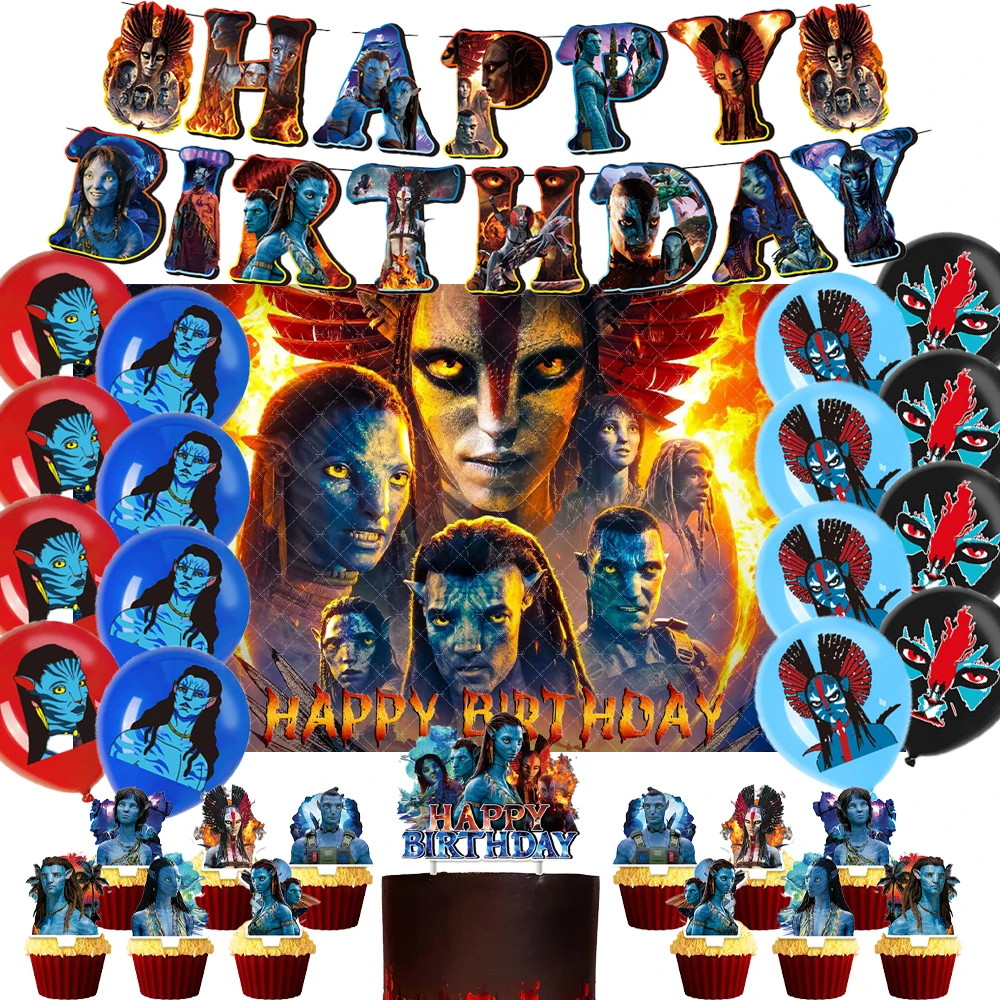 The Movie Avatar 3 Birthday Party Decoration Avatar Fire and Ash ...