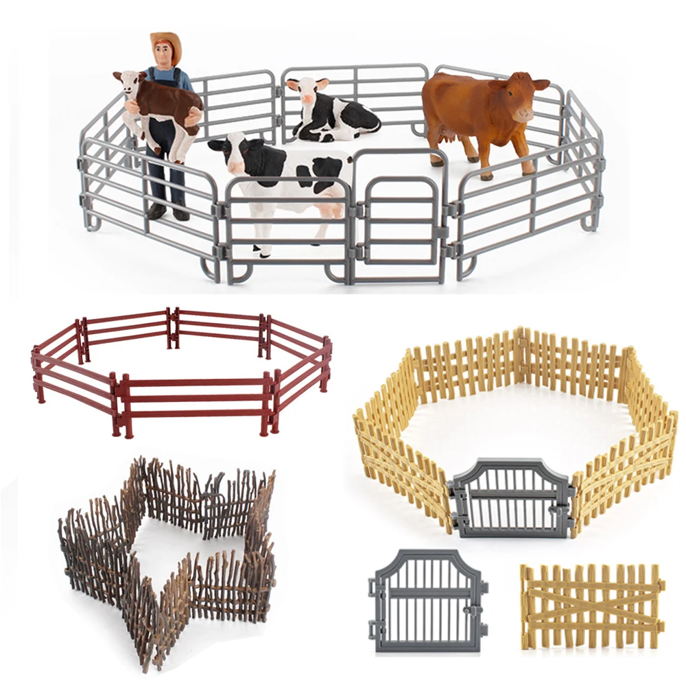 DIY-Kids-Toys-Simulation-Animals-Farm-Poultry-Fence-Models-Pasture-Zoo ...