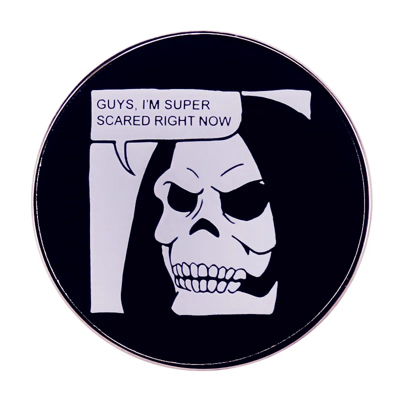Guys I'm Super Scared Right Now Enamel Brooch Pin Brooches Lapel Pins ...