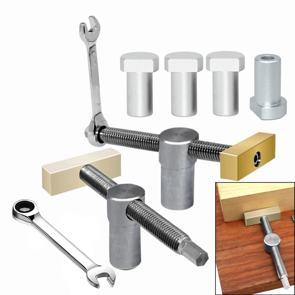 Woodworking-Bench-Dog-Brake-Inserts-Workbench-Fast-Fixed-Clip-Clamp ...