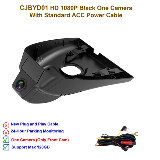 HD 1080P Auto Wifi 24H Car DVR Video Recorder for BYD atto 3 2022 2023 ...
