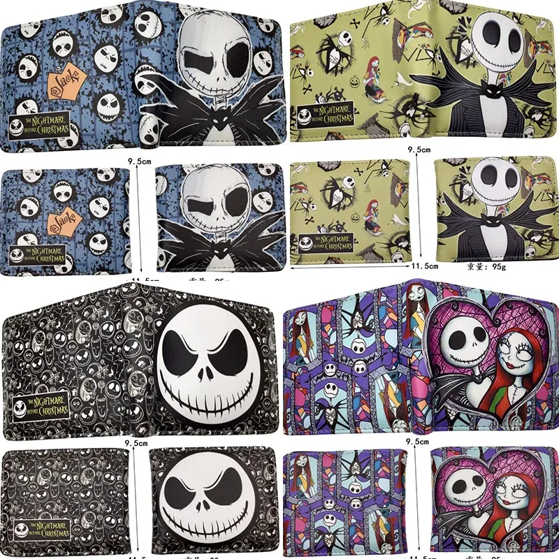 The-Nightmare-Before-Christmas-Wallet-for-Men-Disney-Cartoon-Jack-Sally ...