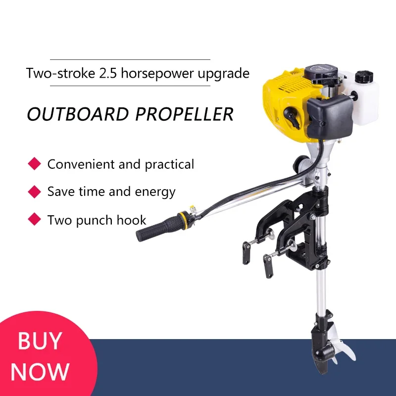 2-5-Horsepower-Boat-Outboard-Engine-Air-cooling-Gasoline-Fuel-Short ...