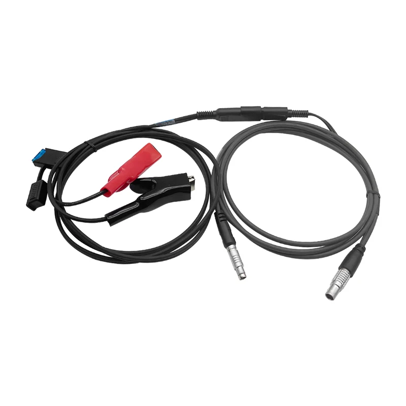 A00630+A00400 EXTERNAL POWER CABLE WITH ALLIGATOR CLIPS, For TRIMBLE ...