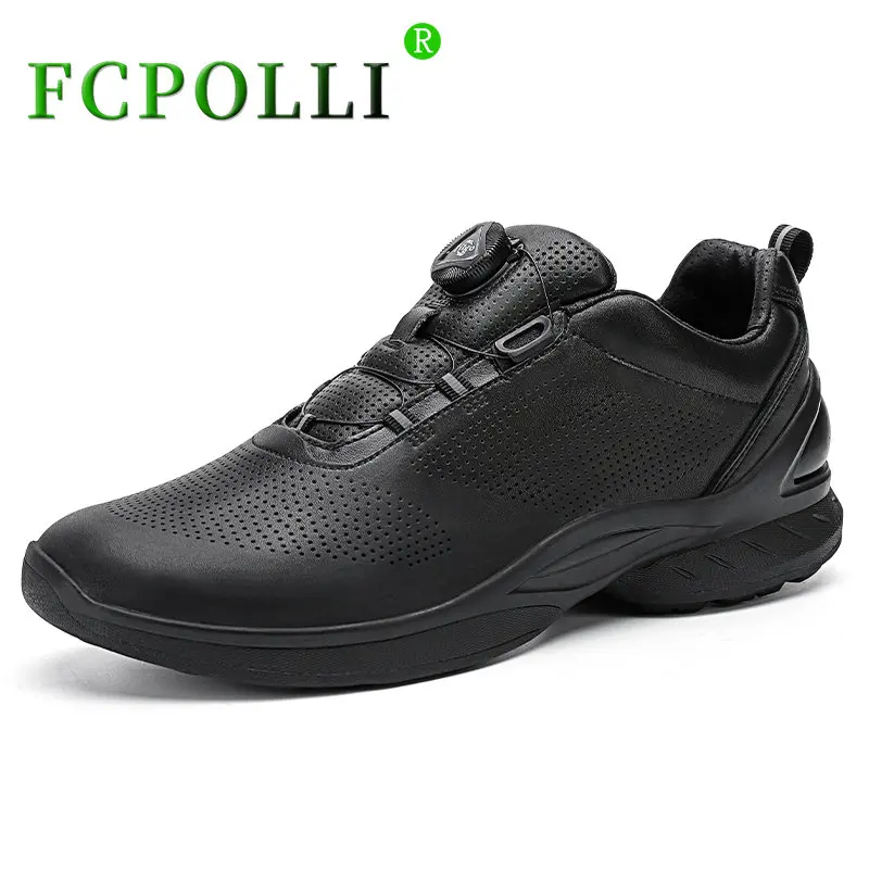 2023-New-Running-Shoes-For-Men-Leather-Gym-Sneakers-Man-Quick-Lacing ...