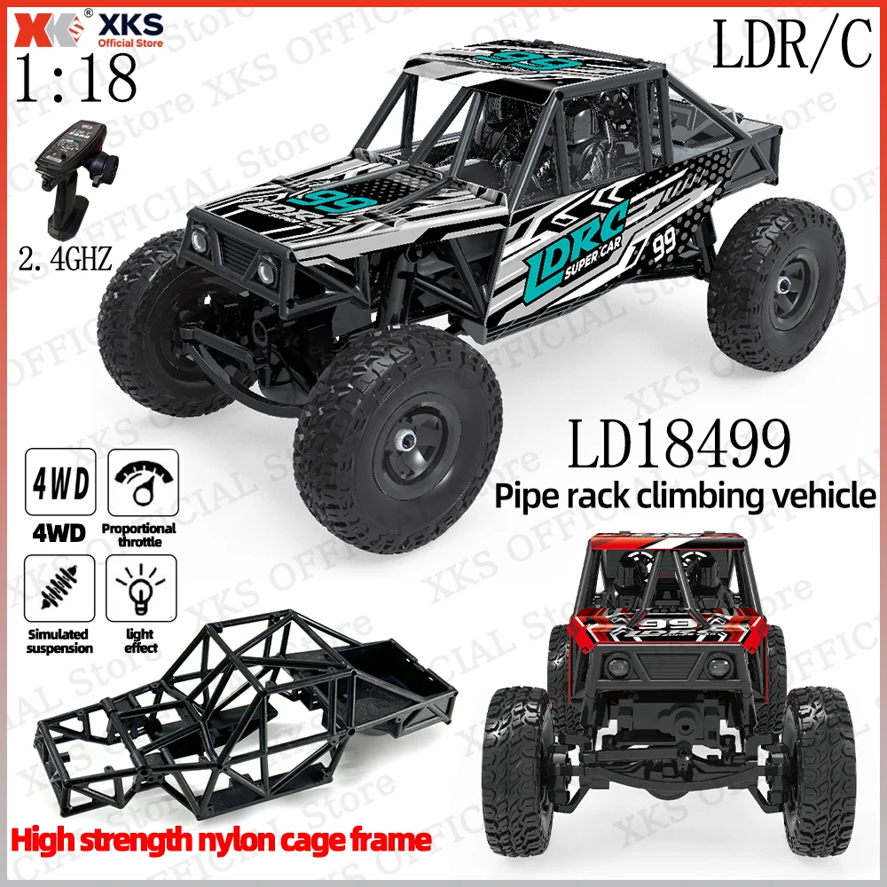 XKS LDRC LD18499 1:18 4x4 4WD RC Car Remote Control Climbing Toy ...