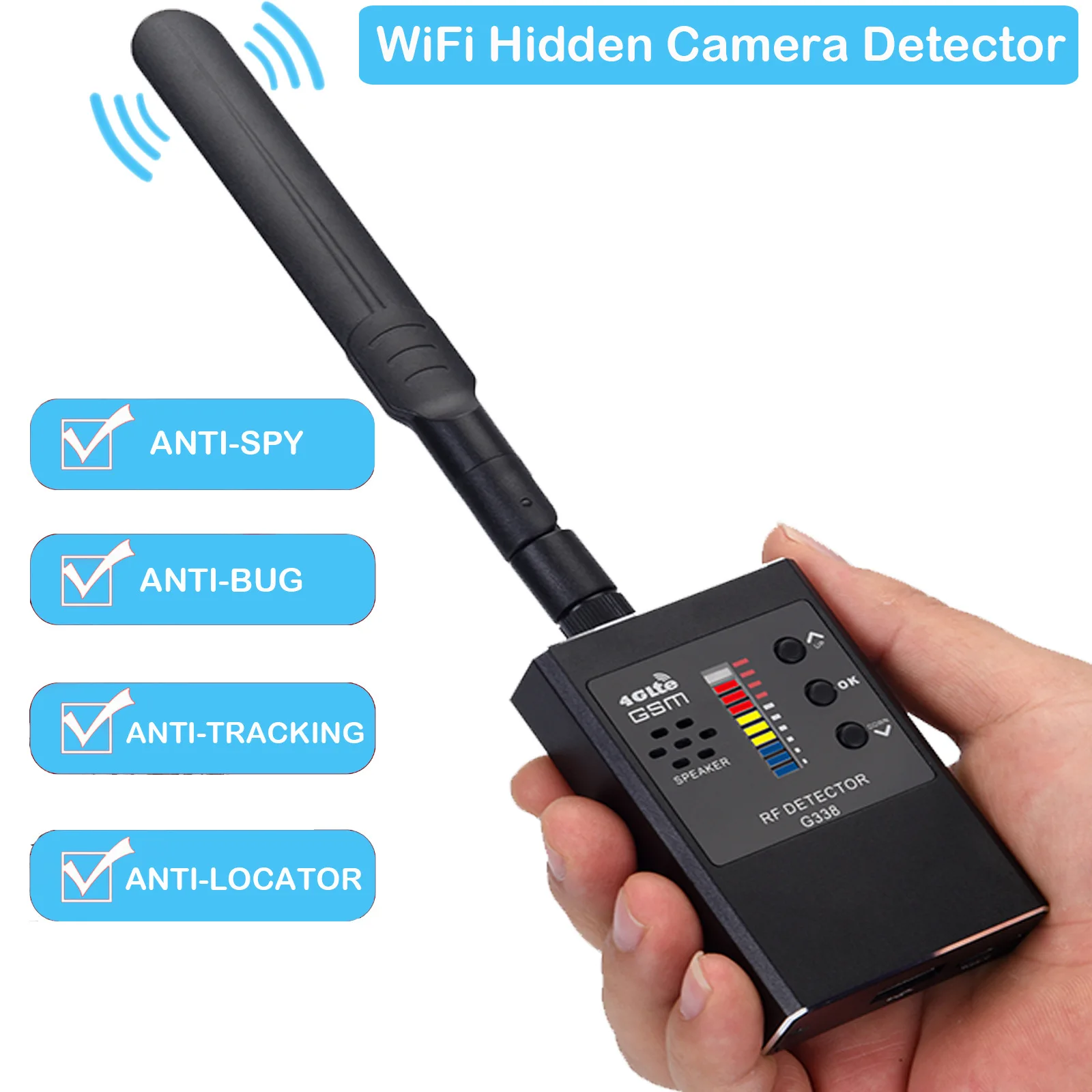 Anti-Spy-Hidden-Camera-Detector-RF-Signal-Wireless-Camera-Lens-Bug-GPS ...