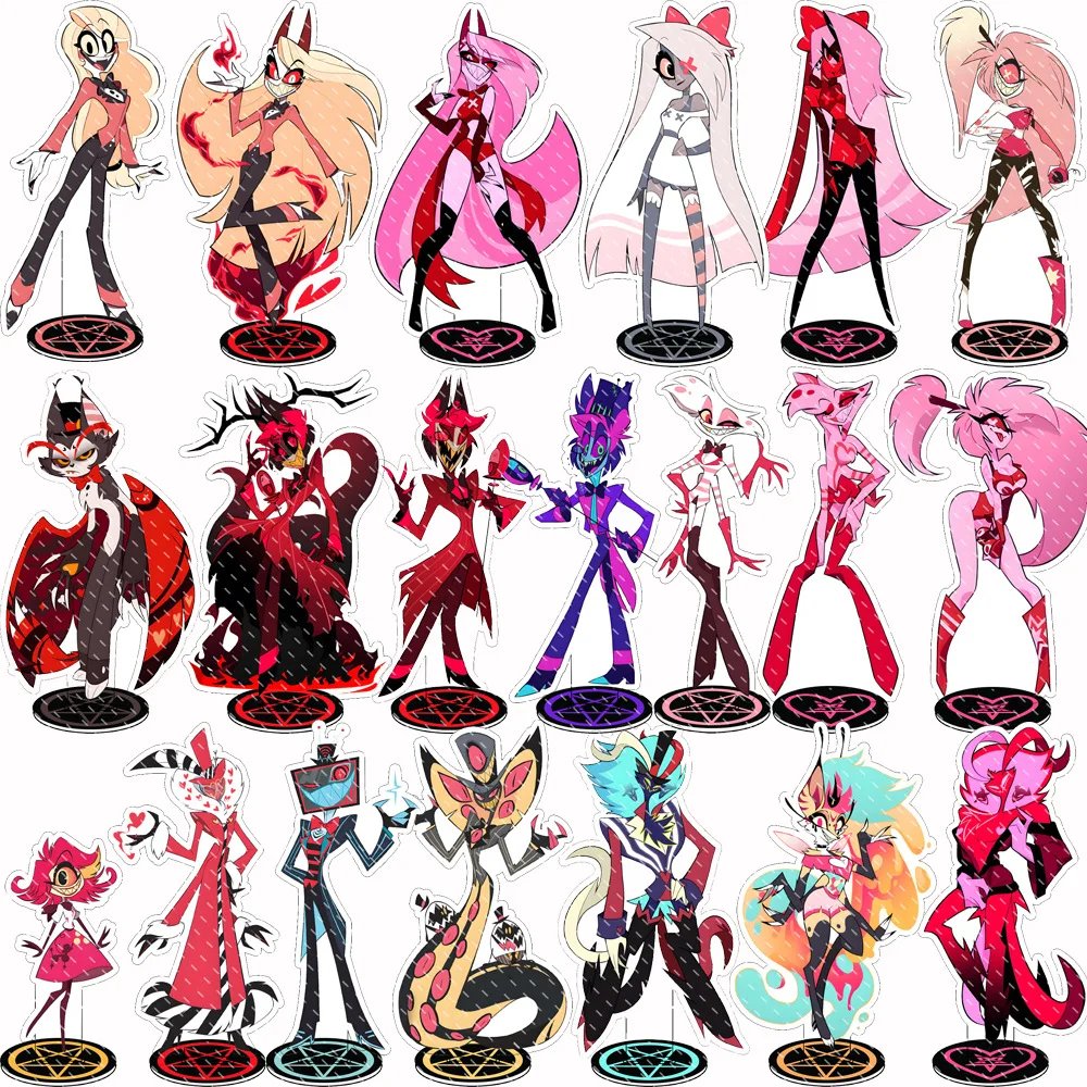 Alastor Angel Dust Charlie Anime Figure cartoon game Toy Figures Woman ...