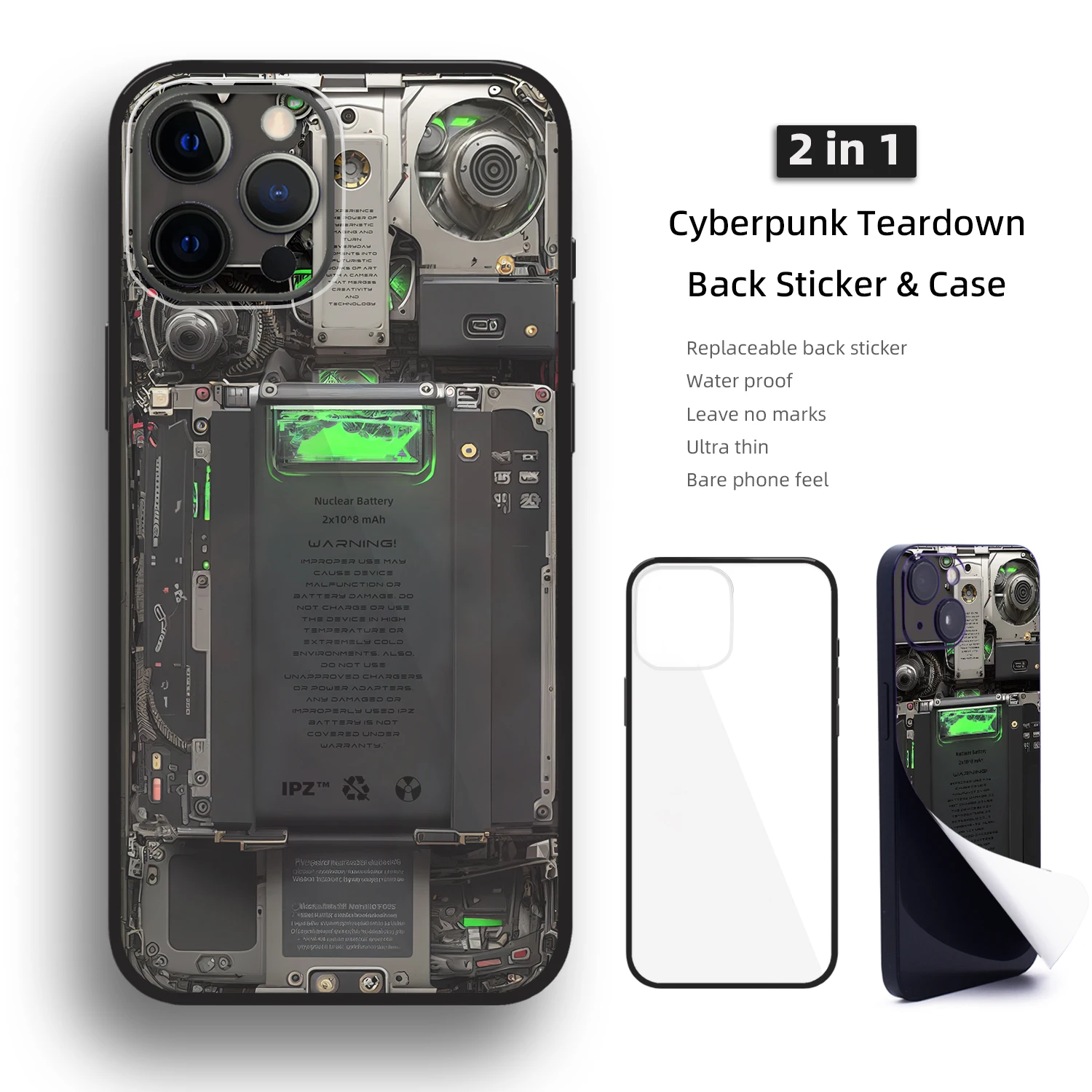 3D Cyberpunk Teardown In Back Wallpaper Skin Sticker Celar, 59% OFF
