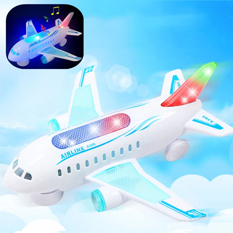 Christmas Kids Gift Electronic Aeroplane Toy with Music Autopilot ...