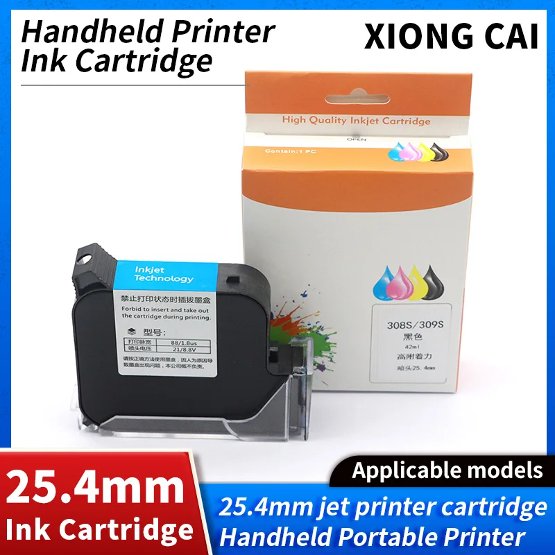 25.4mm Eco Solvent Ink Cartridge Handheld Printer Ink Cartridge For ...
