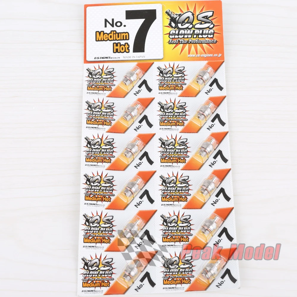 Os Type F Glow Plug OS No.8 Medium Nitro Glow Plugs - 3 Pack For RC ...