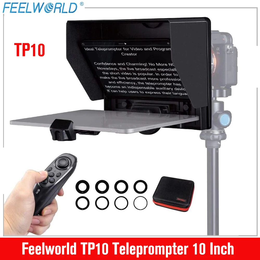 Teleprompter-dobr-vel-Feelworld-c-mera-DSLR-suporte-por-telefone-tiro ...