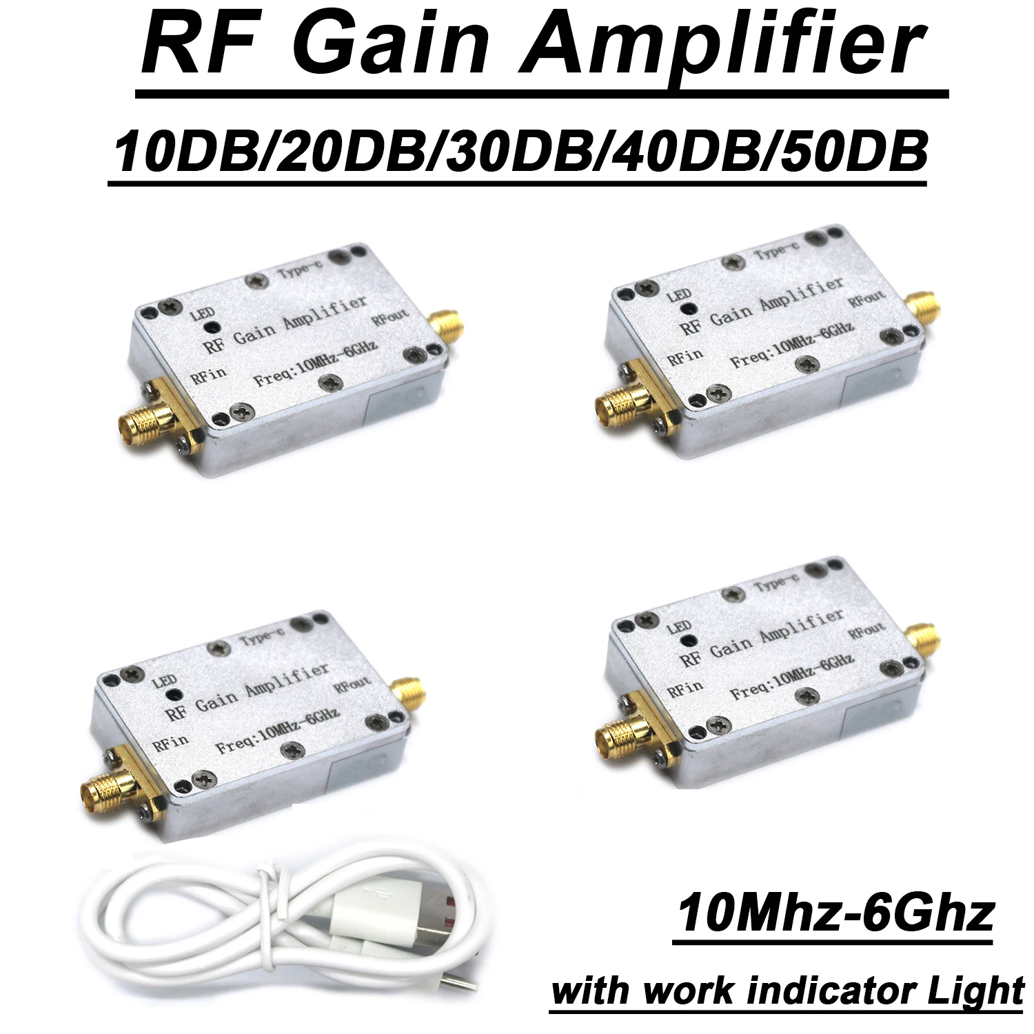 High-Flatness-Amplifier-LNA-10Mhz-6GHz-20DB-30DB-40DB-50DB-RF-Power-AMP ...