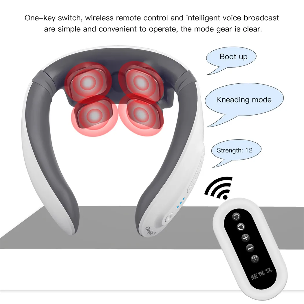 APPAREIL DE MASSAGE,--Masseur électrique intelligent à impulsions pour le cou et le dos, sans ...