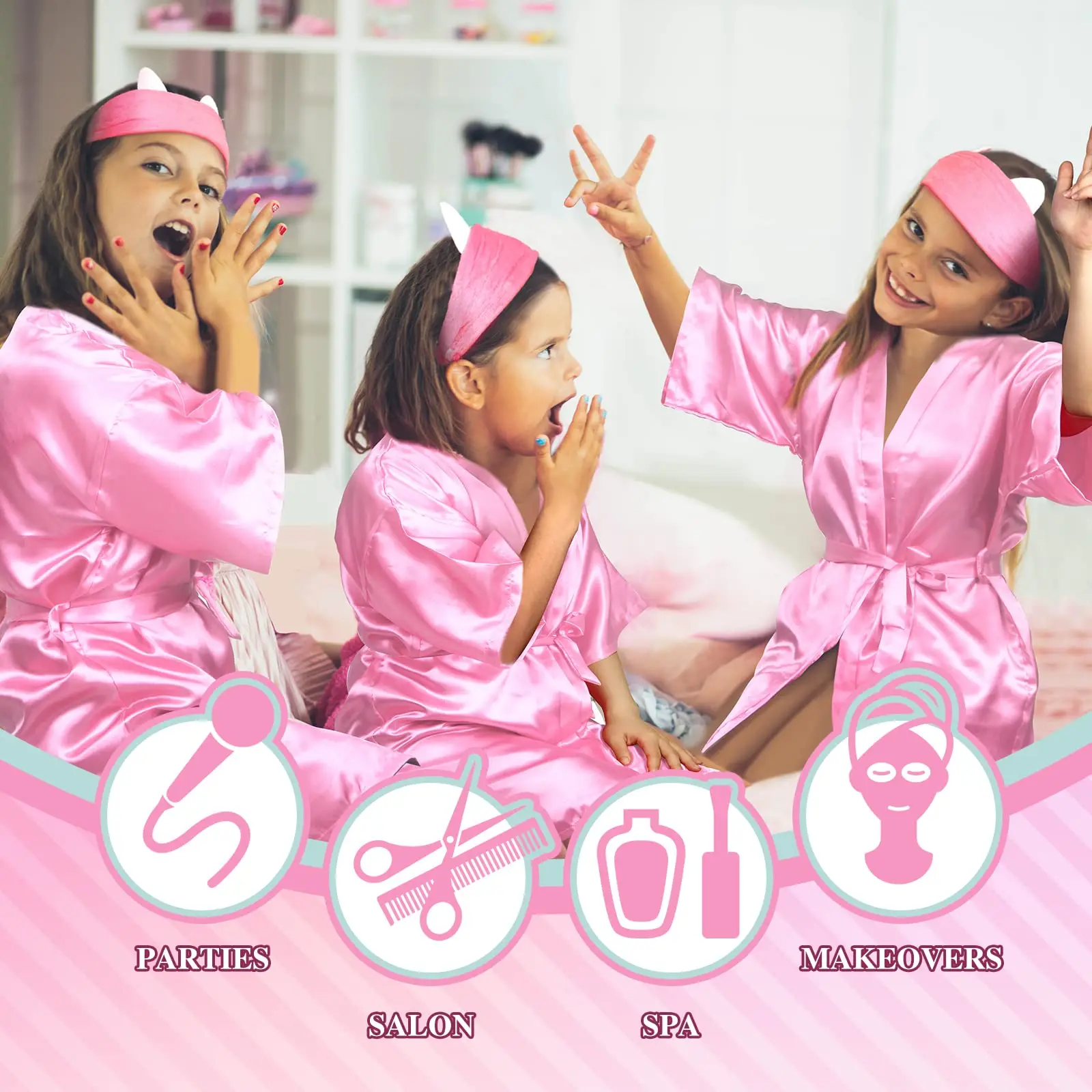 Pink Spa Robes For Girls