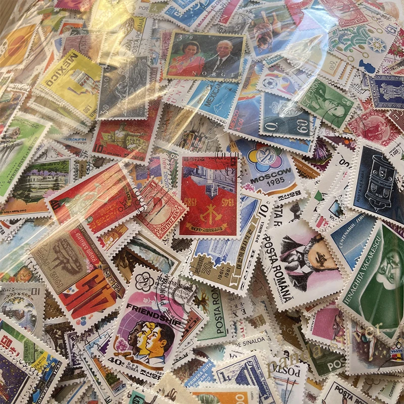 Maximum 15000 PCS Different Postage Stamps, Real World Random Mixed CTO ...