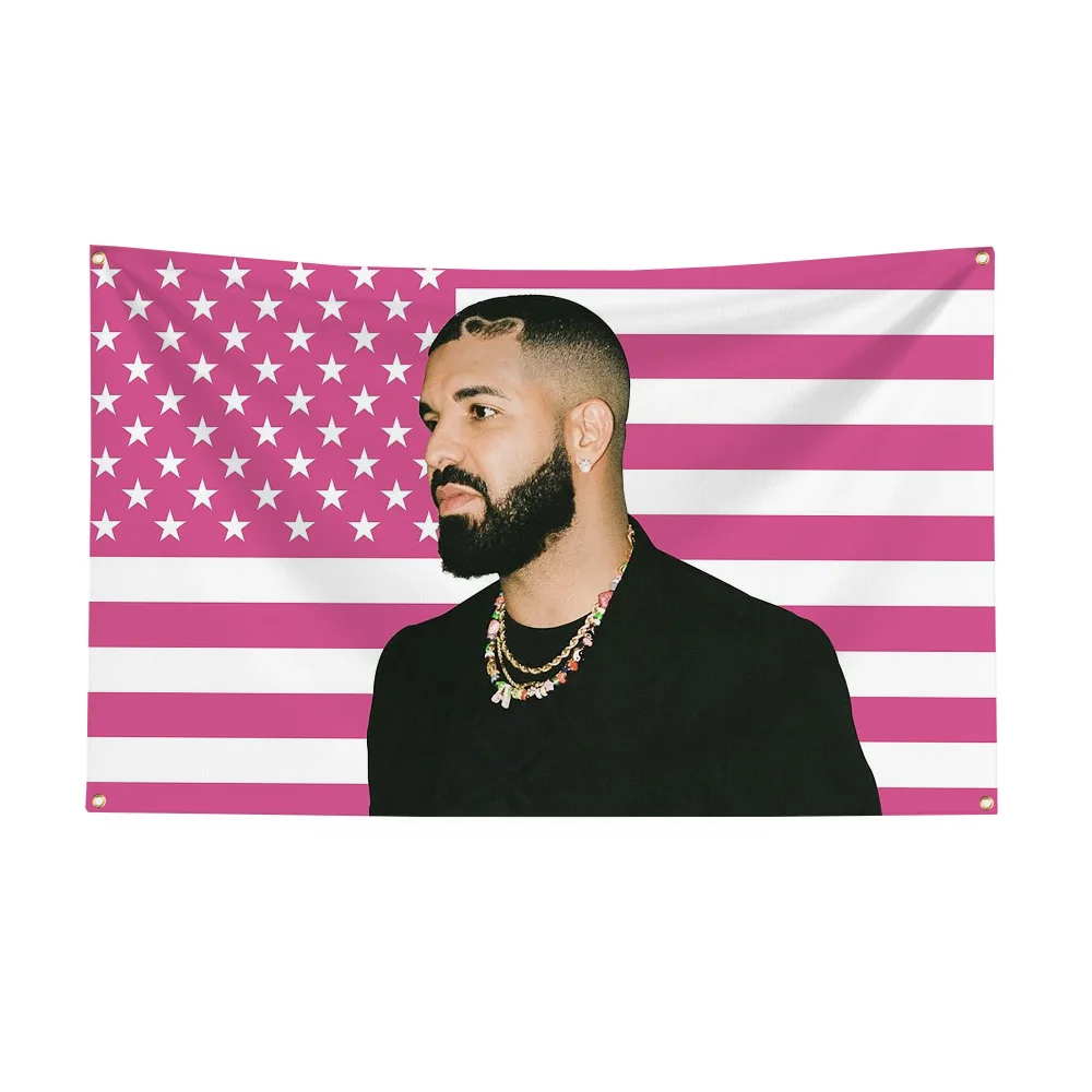 Drake-Pink-American-Flag-Music-Singer-USA-Funny-Tapestry-with-4 ...