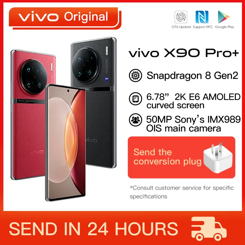 Original VIVO X90 Pro Plus Mobile Phone 6.78 Inch AMOLED Snapdragon 8 Gen2 Octa Core 80W ...