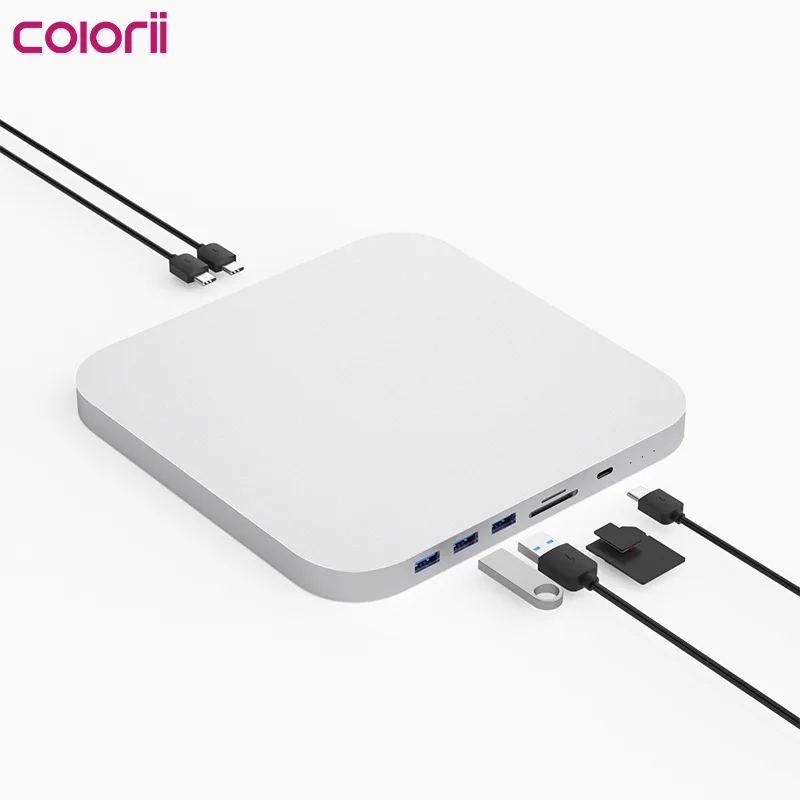 MC25-PRO-DOCKING-STATION-For-Mac-Mini-M2-USB-C-HUB-Dual-Hard-Drive ...