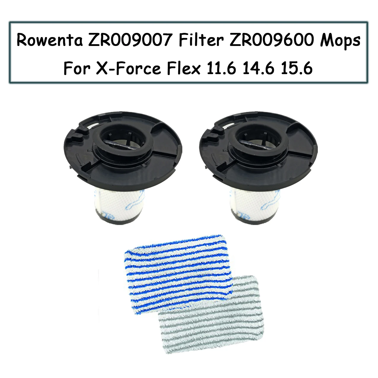 Filter ZR009007 Mops ZR009600 for Rowenta X-Force Flex 11.60 14.6 15.6 ...