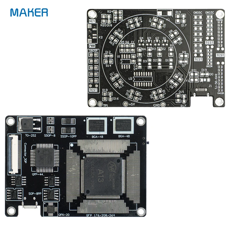 SMD-Components-Difficult-Soldering-Practice-Board-Kit-SOP-QFP-N-BGA ...