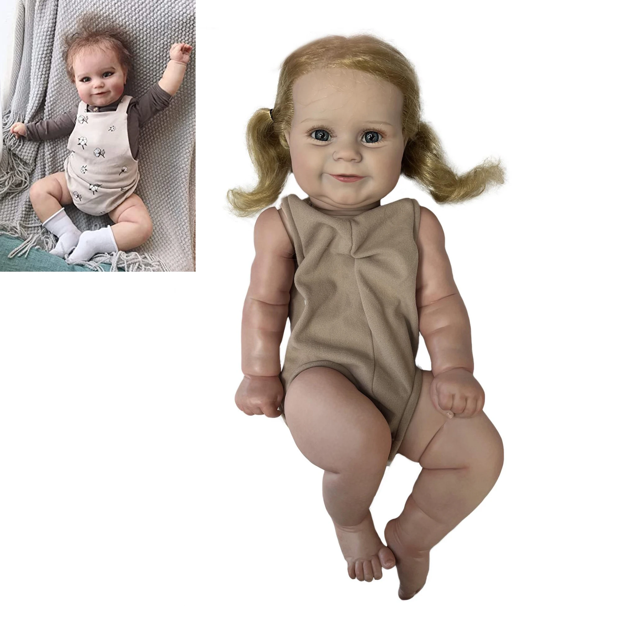 18-Inch-Maddie-Reborn-Doll-Kits-Painted-Ready-With-Blond-Mohair ...