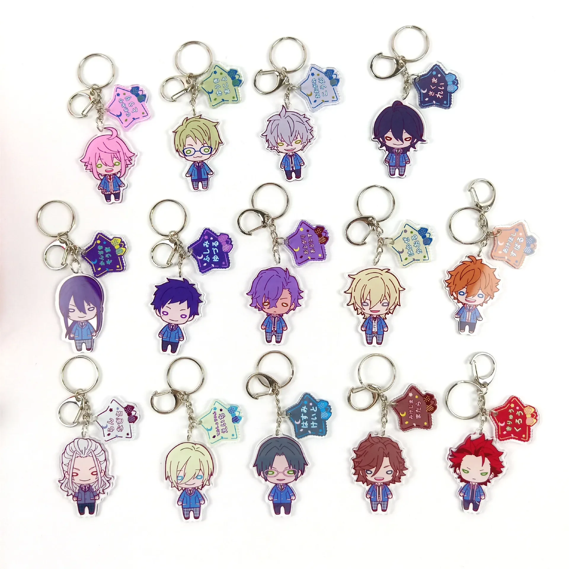 Anime-Ensemble-Stars-Figure-Keychain-Hakaze-Kaoru-Cosplay-Acrylic ...