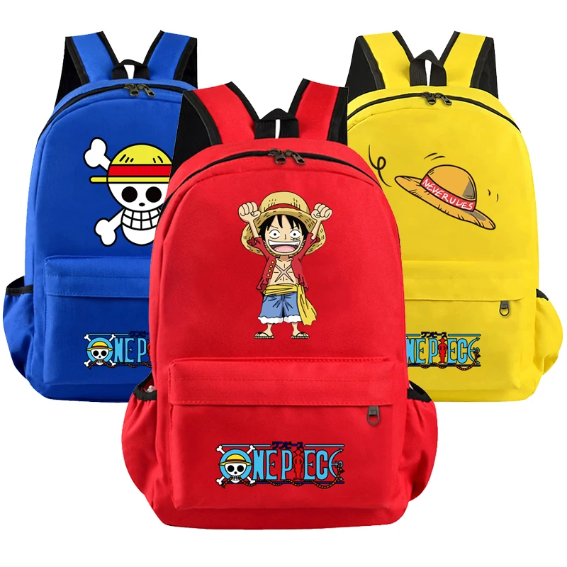 Anime One Piece Backpack for Boy Girl Hildren Back To School Schoolbag ...