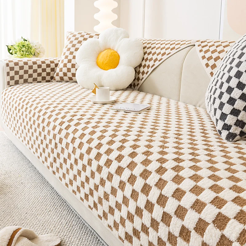Modern-Nordic-Sofa-Cover-Minimalist-Plaid-Couch-Mat-Anti-Mat-Scratch ...