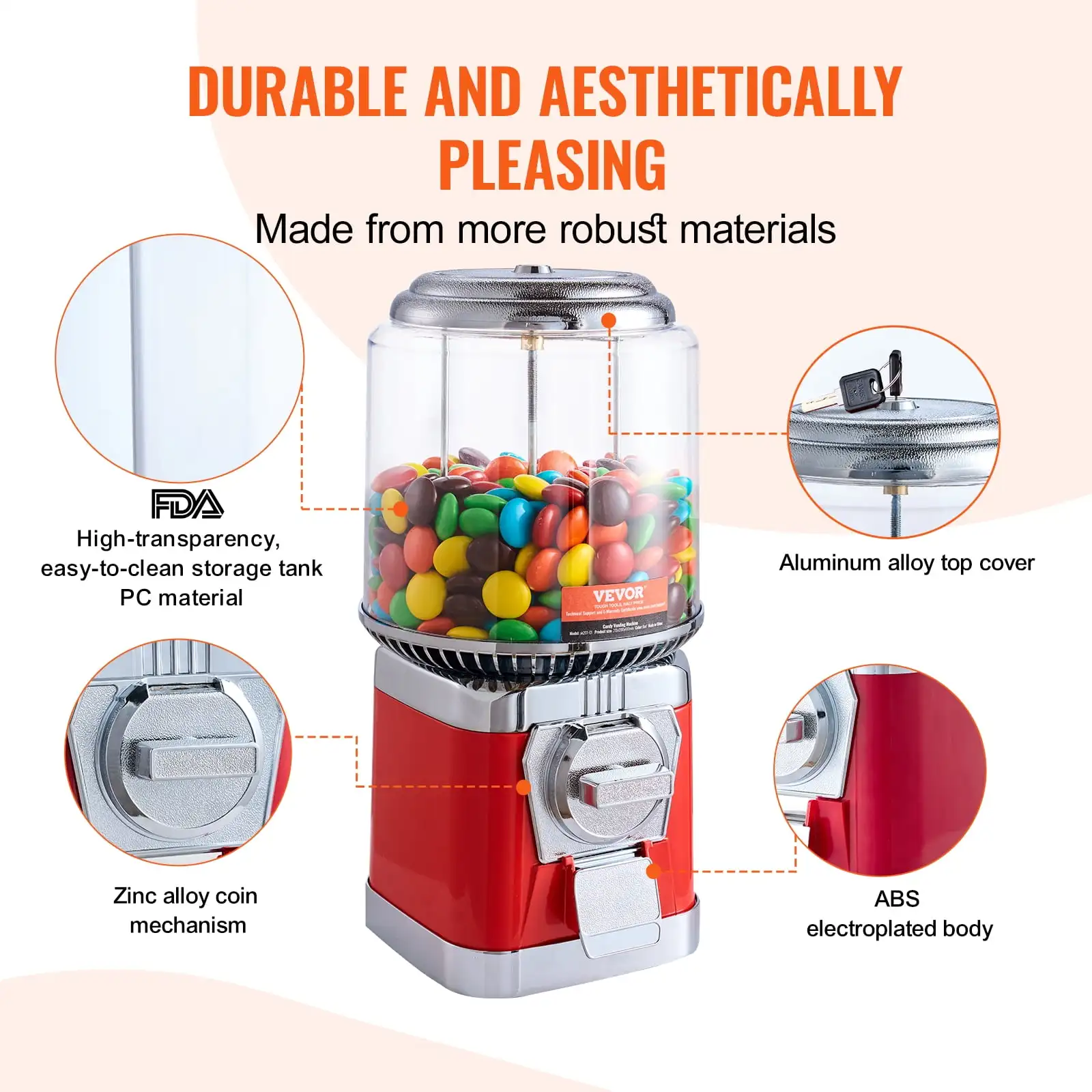 25 Cent Items Kids Vending Machine 25 Cents Coin Operated Vending ...