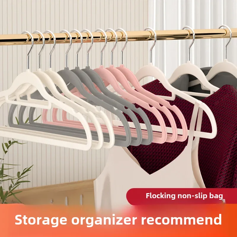 Anti-slip-Flocking-Clothes-Hangers-For-Adults-Non-marking-Home-Use ...