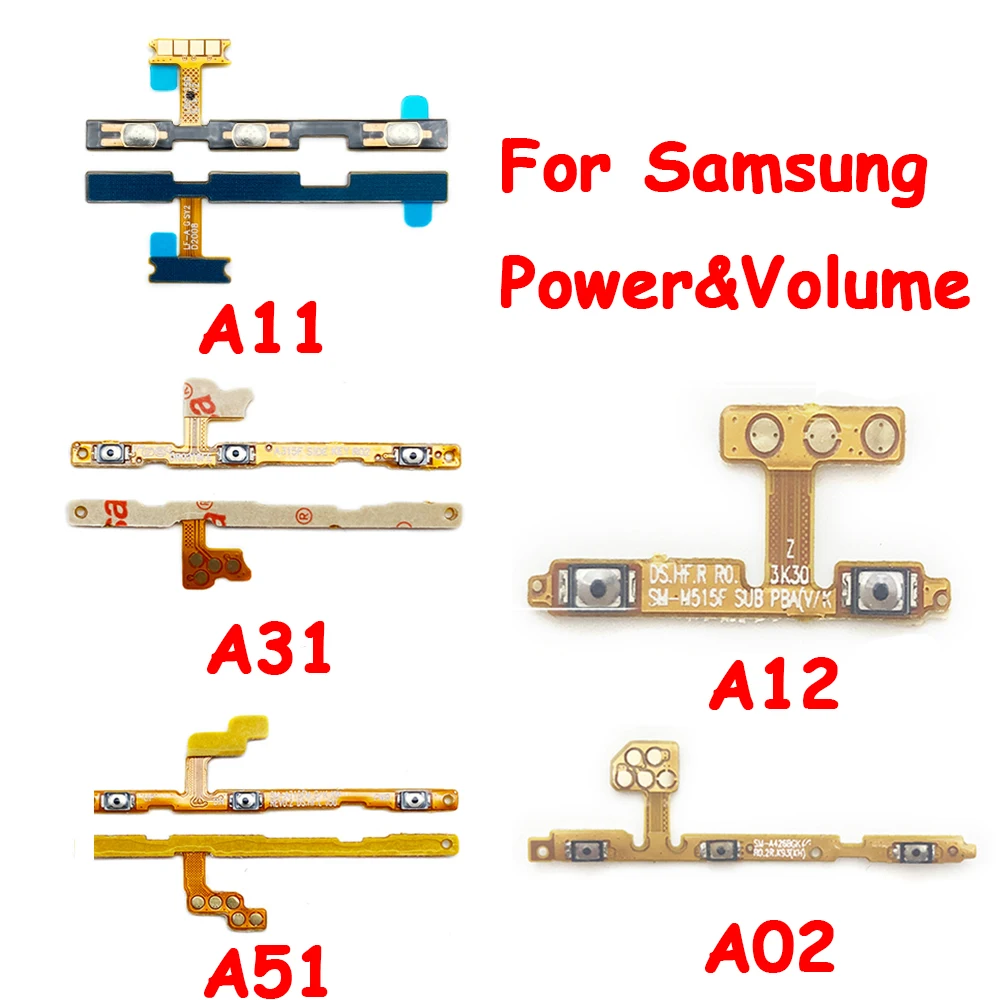 Power Switch On/Off Button Volume control Key Button Flex For Samsung ...